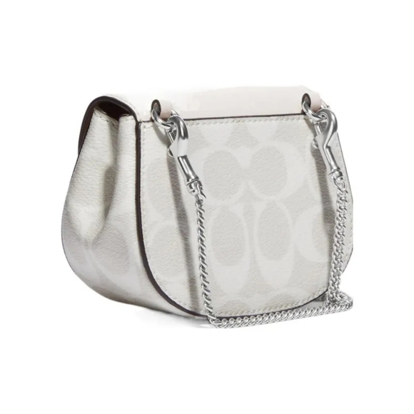 Coach | Bags | Coach Morgan Signature Monogram Leather Saddle Bag ...
